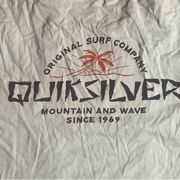 Quiksilver | Shirts | Quicksilver Tshirt Xl Light Blue With Navy Print ...